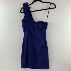 Modcloth | Dresses | Minuet Modcloth One Shoulder Blue Dress Small ...